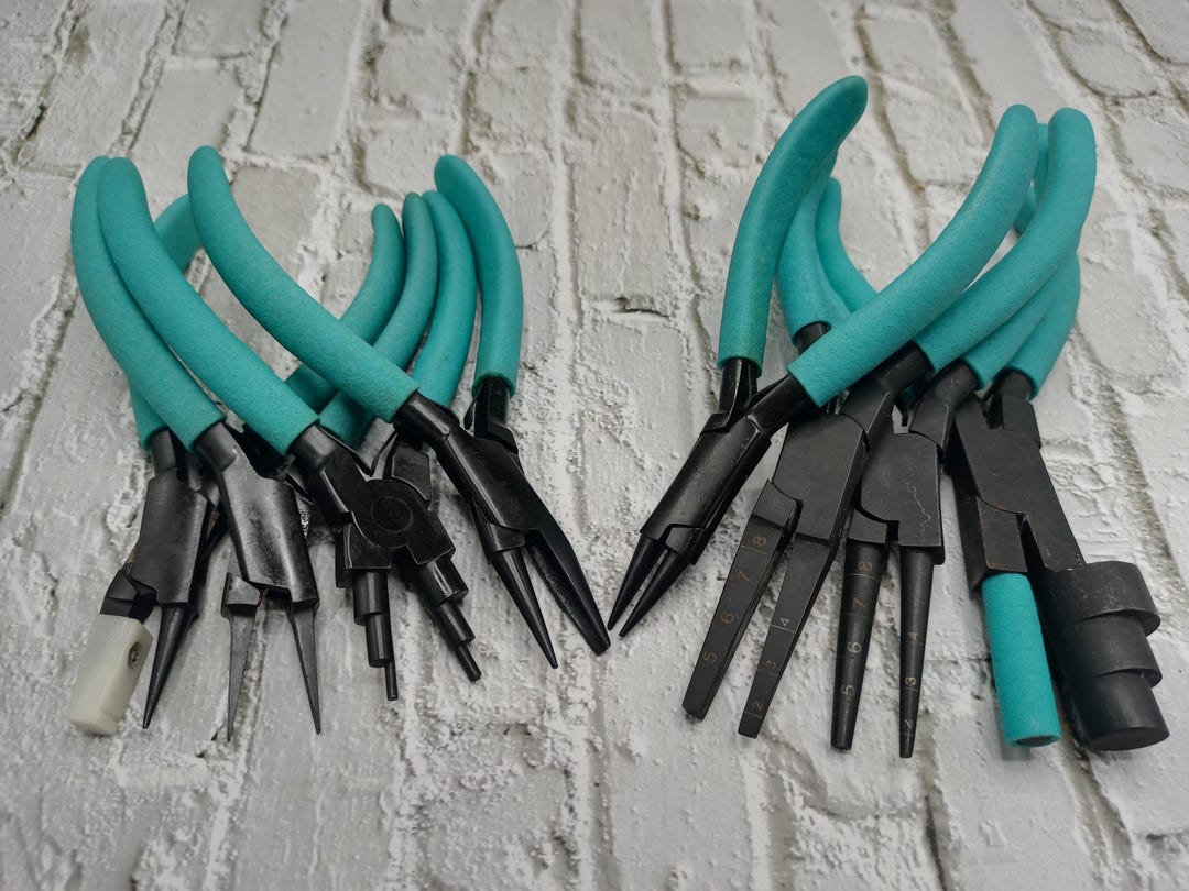 8 Pack Jewelry Pliers Set Jewelry Making Tools Bail Making, Chain Nose ...