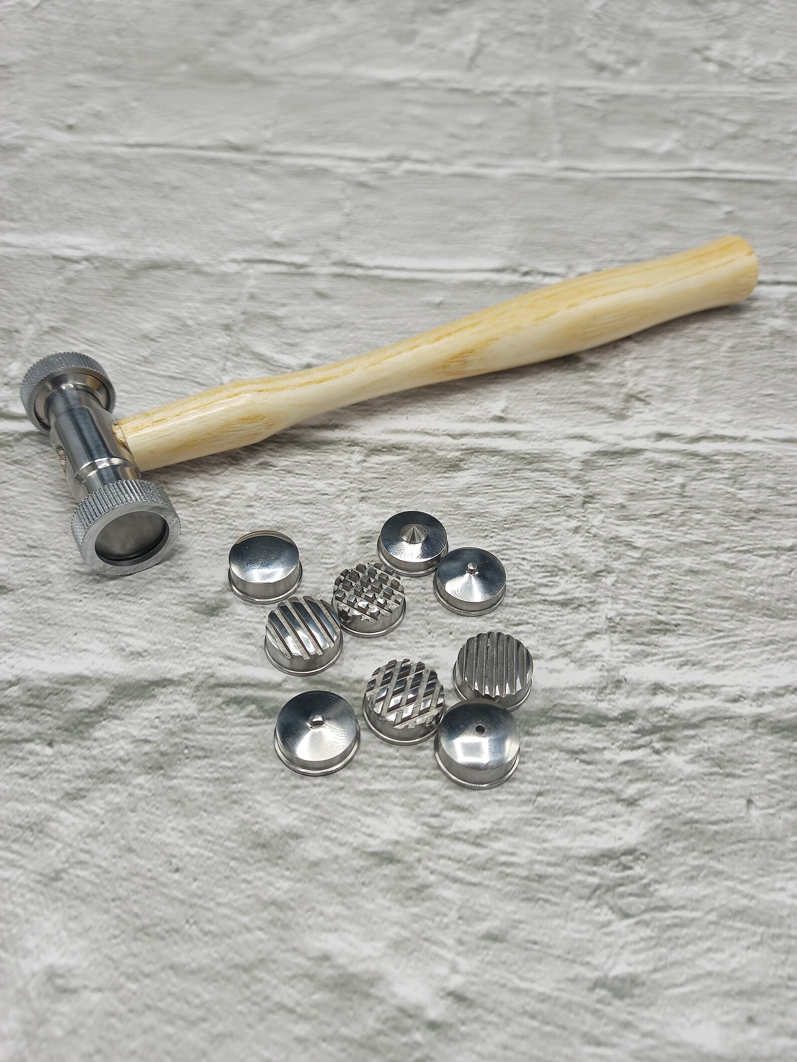 Texture Hammer With 9 Replaces Faces / Tips 9 Different Textures - Etsy