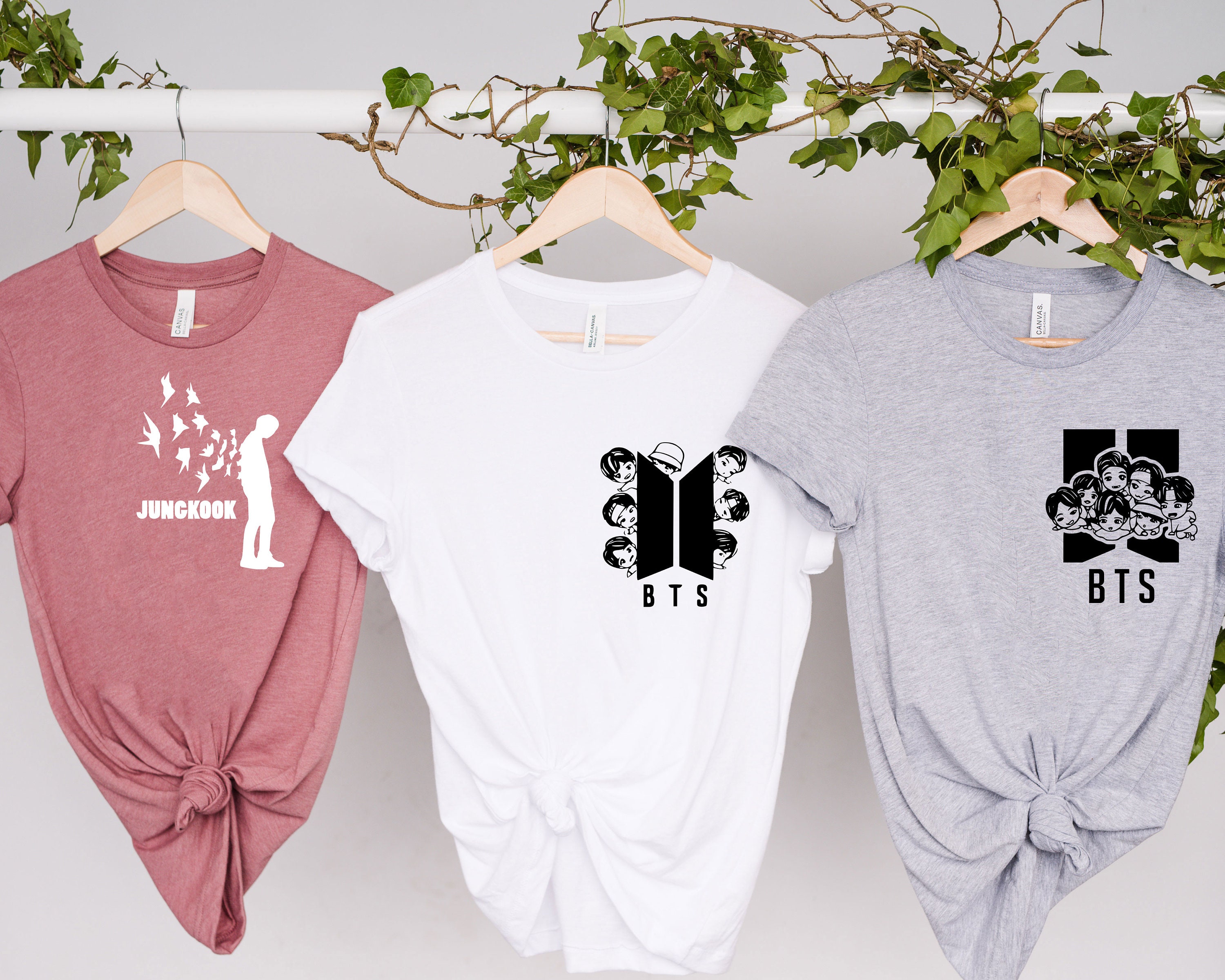 BTS Member T-shirt Korean Music Group Shirts BTS Fan - Etsy