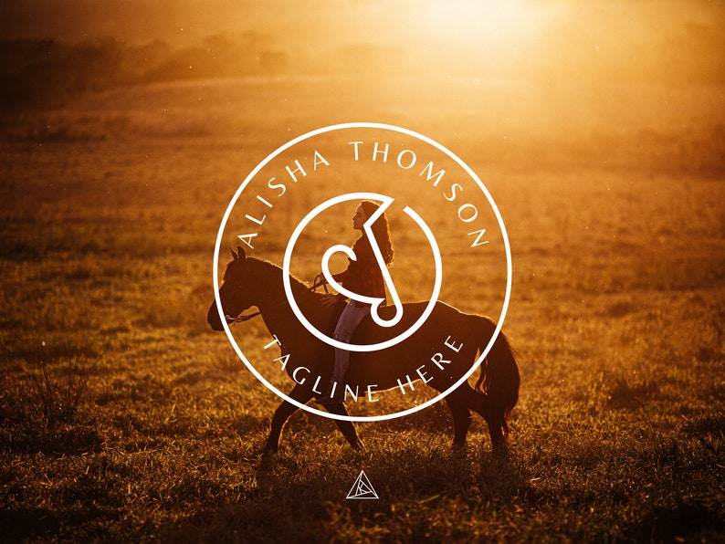DIY Horse Logo, Abstract Horse Premade Logo, Equine Logo, Editable ...