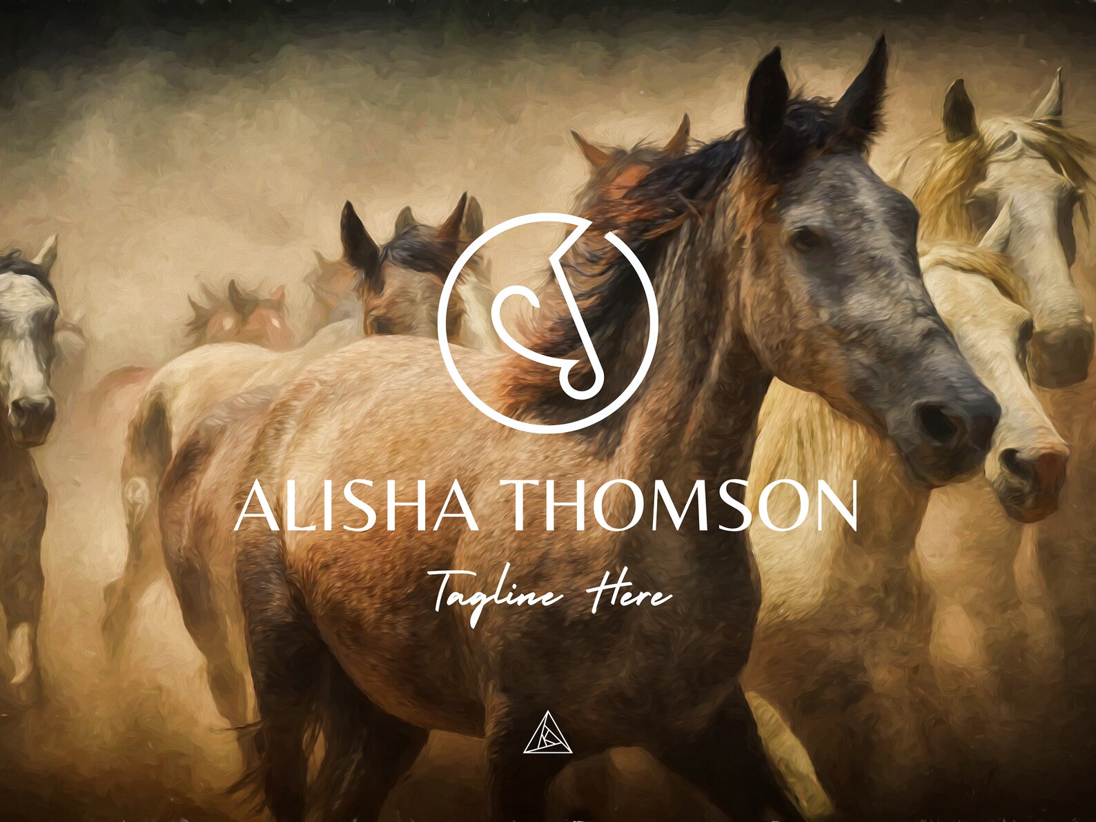 DIY Horse Logo, Abstract Horse Premade Logo, Equine Logo, Editable ...