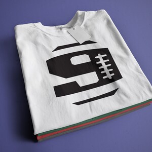 Football Player Numbers Svg Bundle, Football Svg, Football Number Font ...