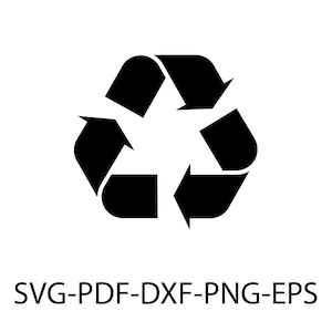 Recycling Symbol SVG Files Recycle Logo Cut Files Recyclable Logo ...