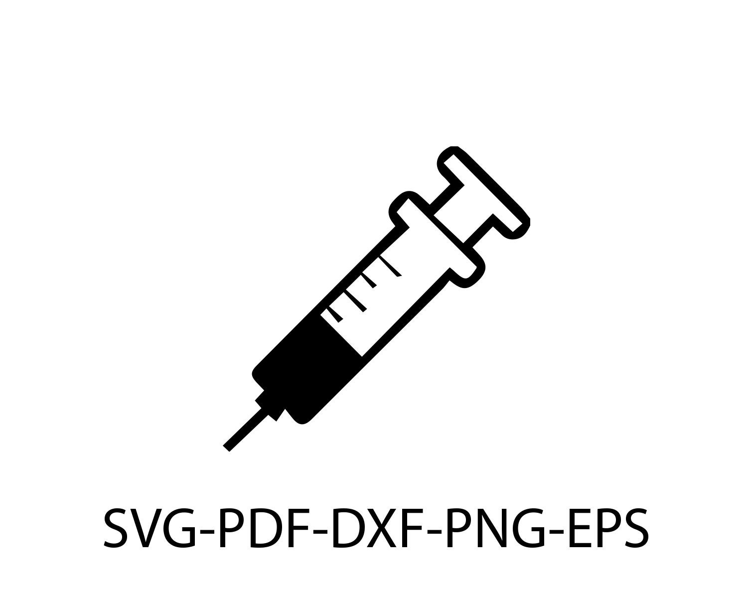 Syringe SVG Medicine SVG Injection SVG Medical Graphics Logo Sign ...