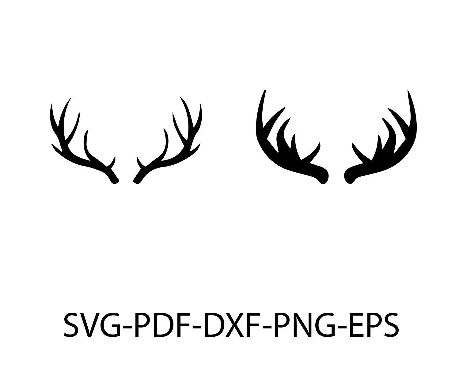 Reindeer Antlers Svg Deer Antlers Svg Vector Cut File For Cricut