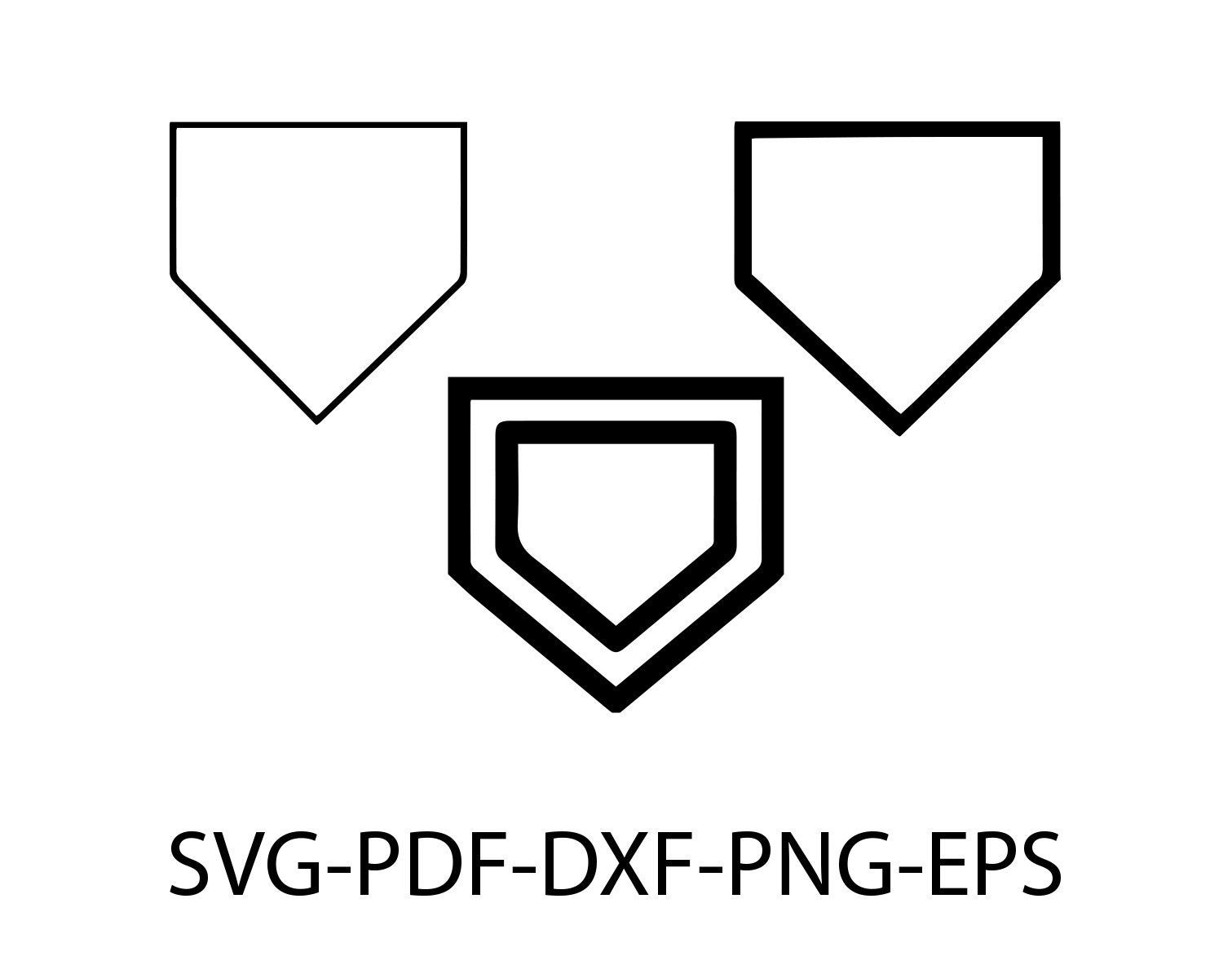 Home Plate Outline SVG, Home Plate SVG, Baseball SVG, Softball Svg ...