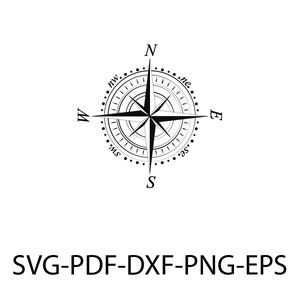 Compass, Compass SVG, Compass Rose SVG, Svg, Dxf, Jpeg , Eps, Pdf - Etsy