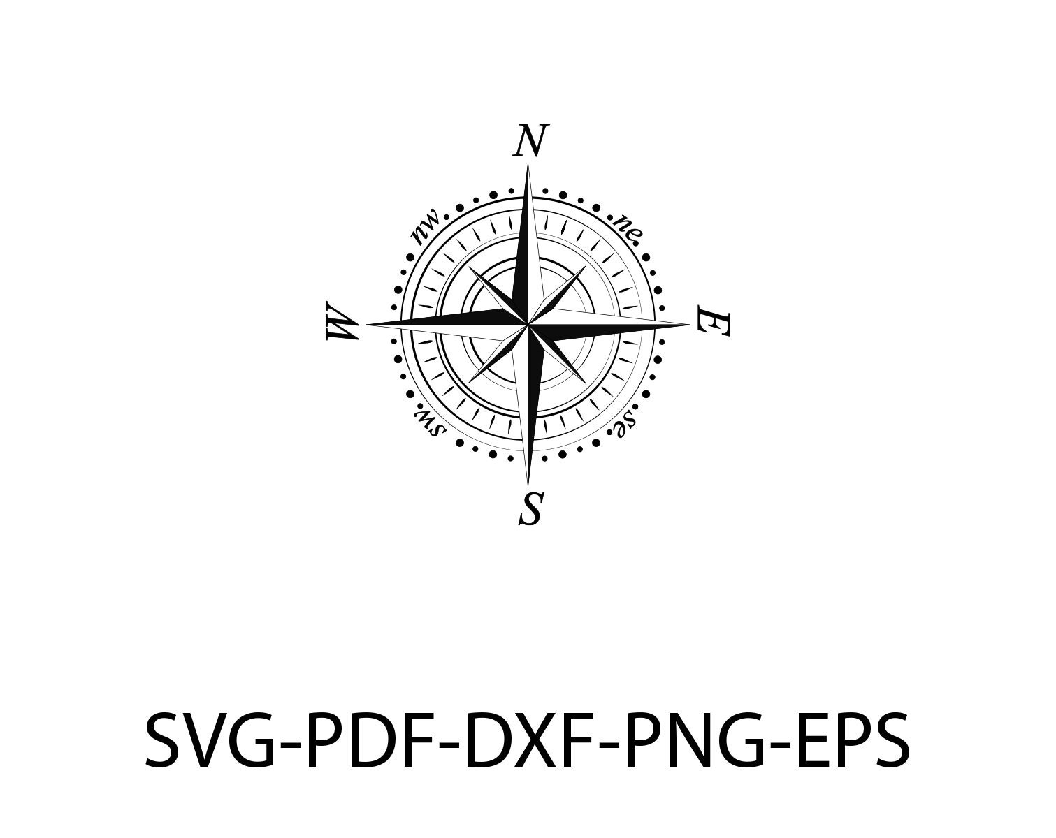 Compass, Compass SVG, Compass Rose SVG, Svg, Dxf, Jpeg , Eps, Pdf - Etsy
