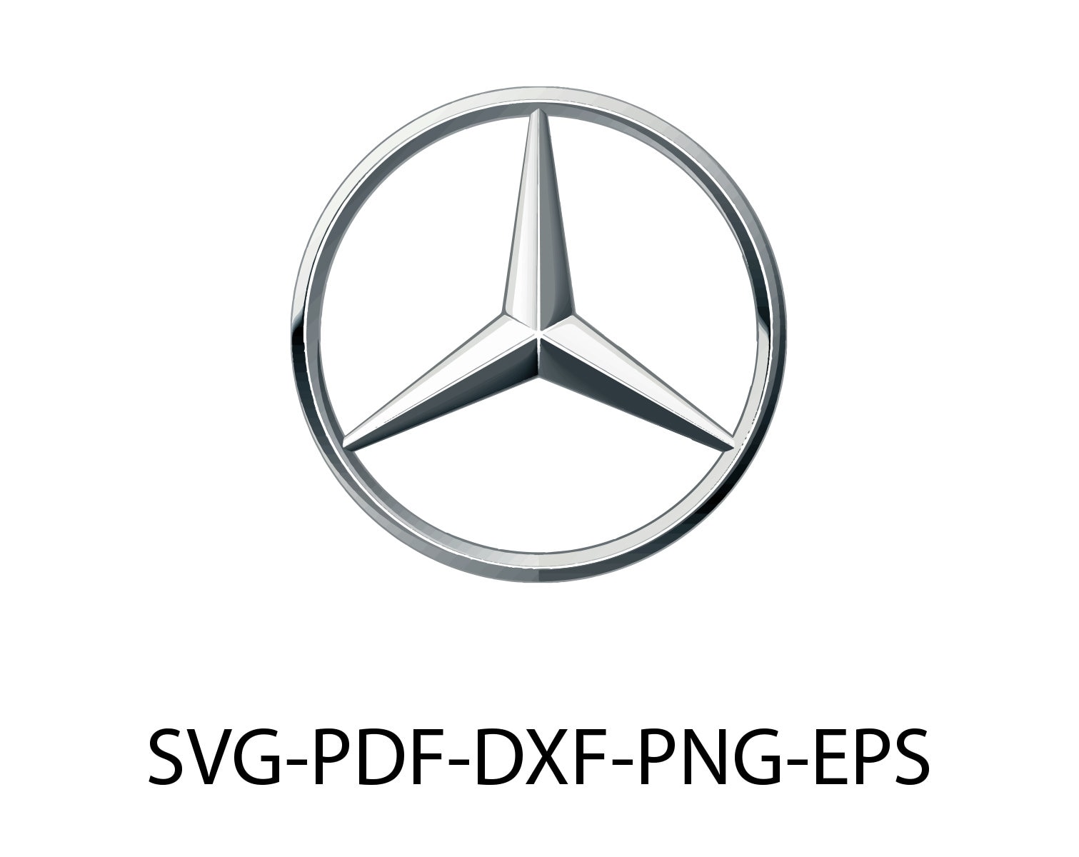 Mercedes Benz Logo / Instant Download / Print Cut Template / High ...