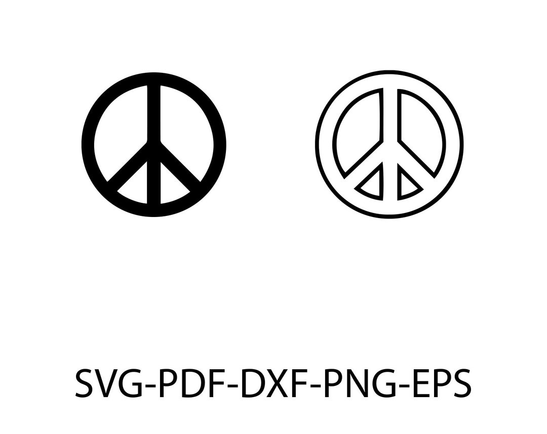 Peace Sign Svg Peace Sign Clipart Peace SVG Peace Sign Cut File Peace ...