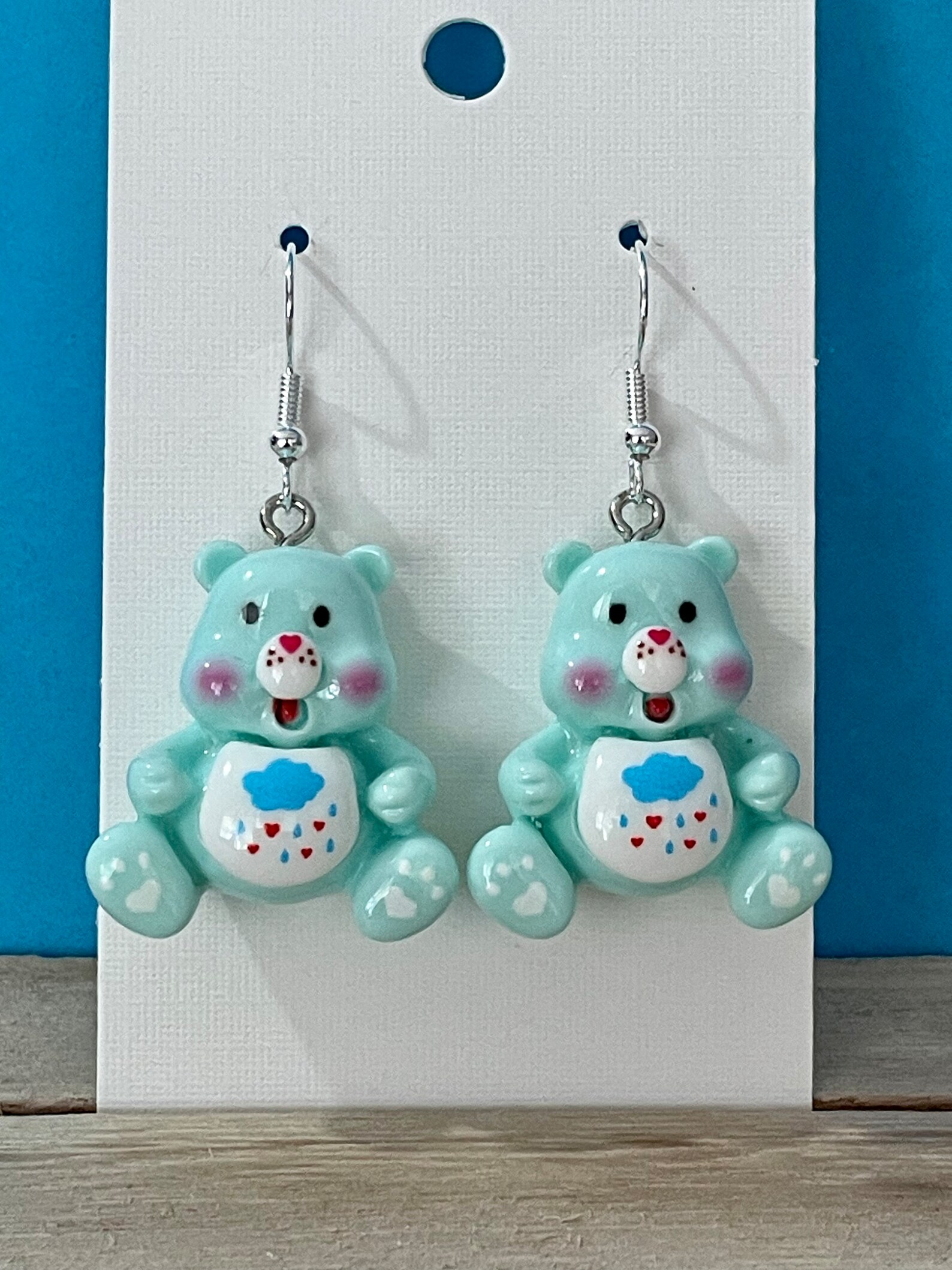 Colourful Cute Care Bear Earrings - Etsy