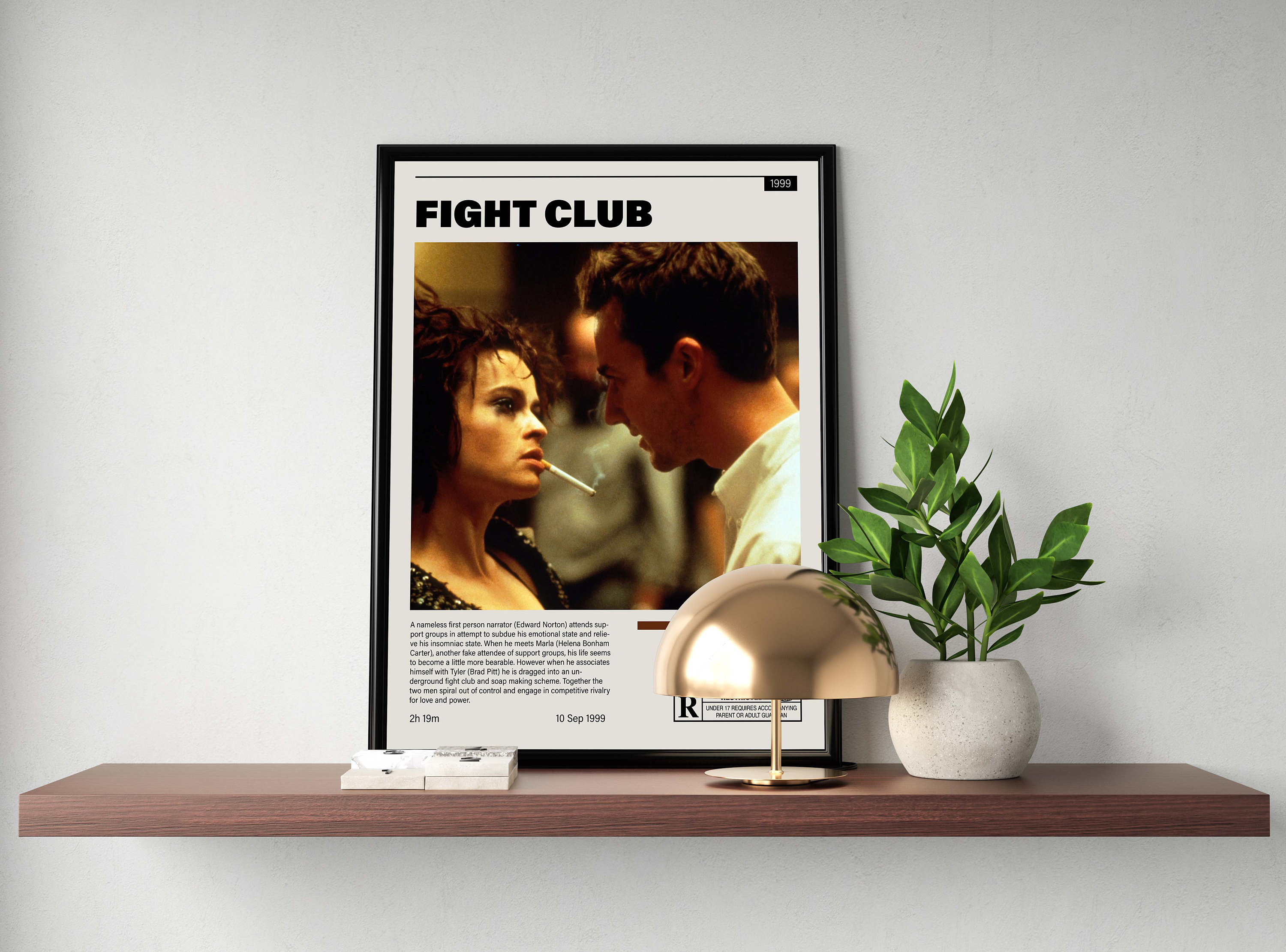 Fight Club Movie Poster Designed & Sold By Claudia Santos