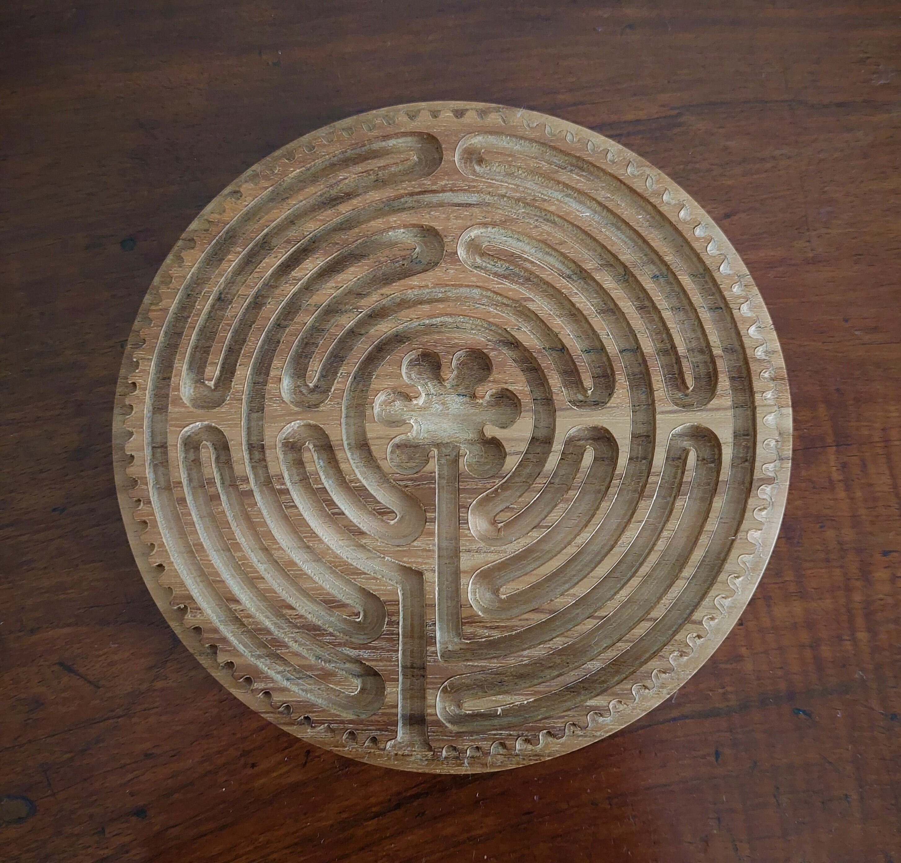 Teak Finger Chartres Maze - Etsy