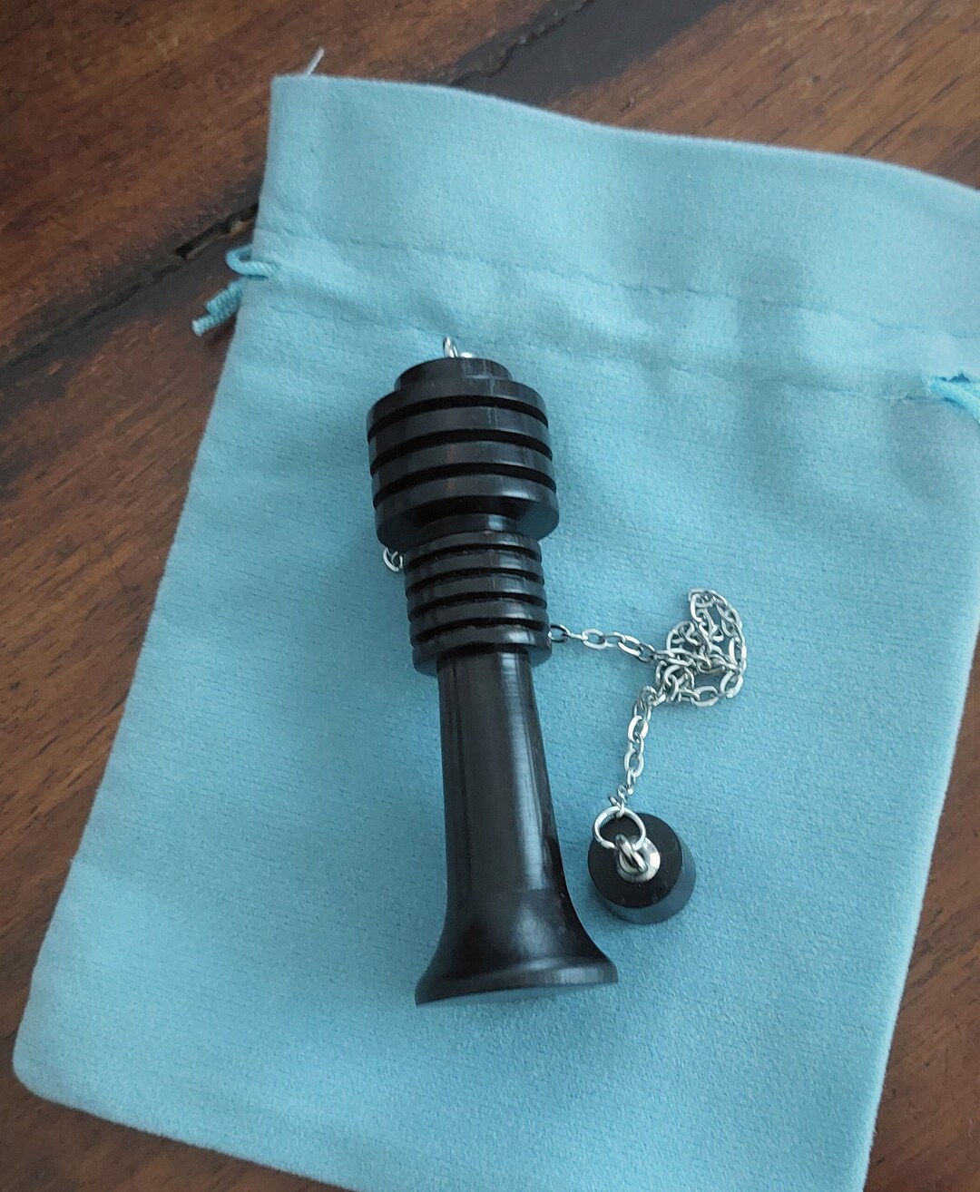 Djed Pendulum for Dowsing, Hand-crafted in Indonesian Ebony With Steel ...