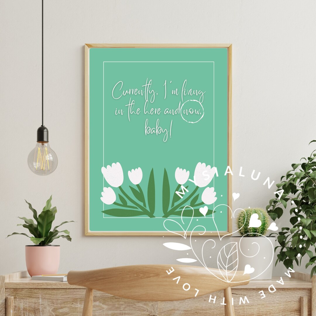 Motivational Prints,affirmation Posters,white Flower, Empowering Wall ...