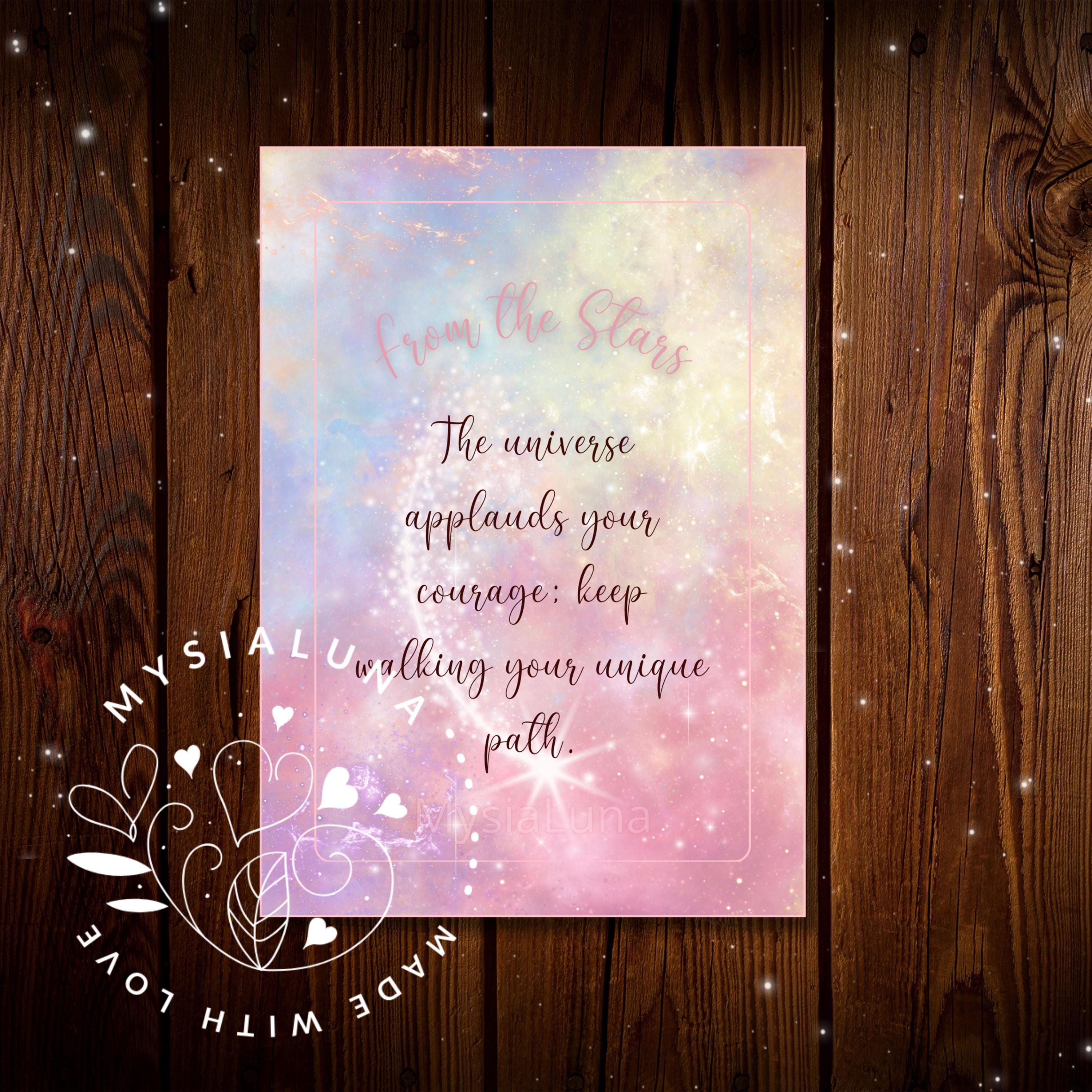 40 From the Stars Oracle Cards | Positive Prophecies Double-sided Card ...