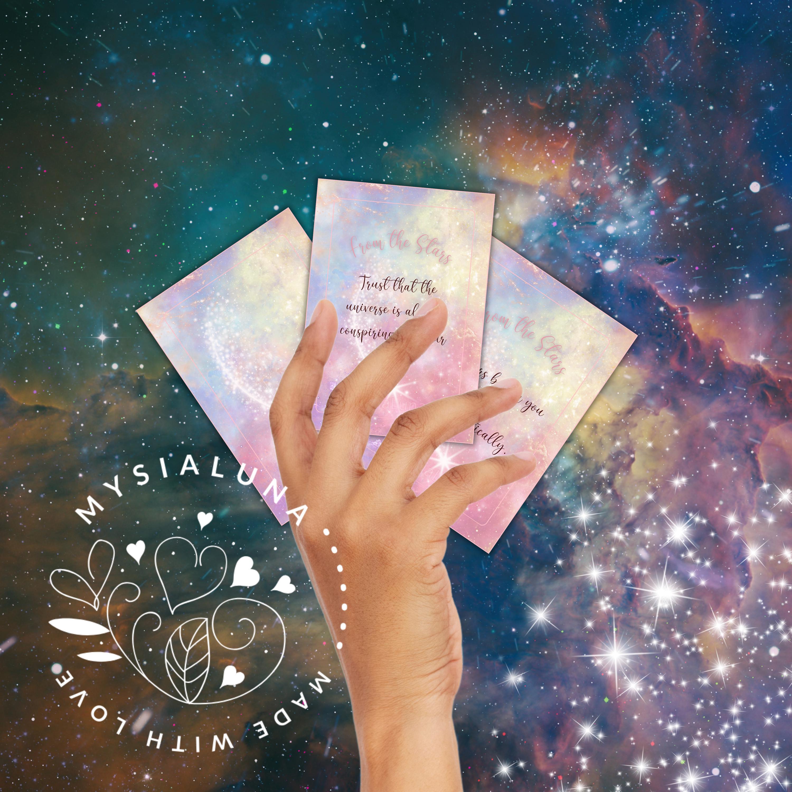 40 From the Stars Oracle Cards | Positive Prophecies Double-sided Card ...