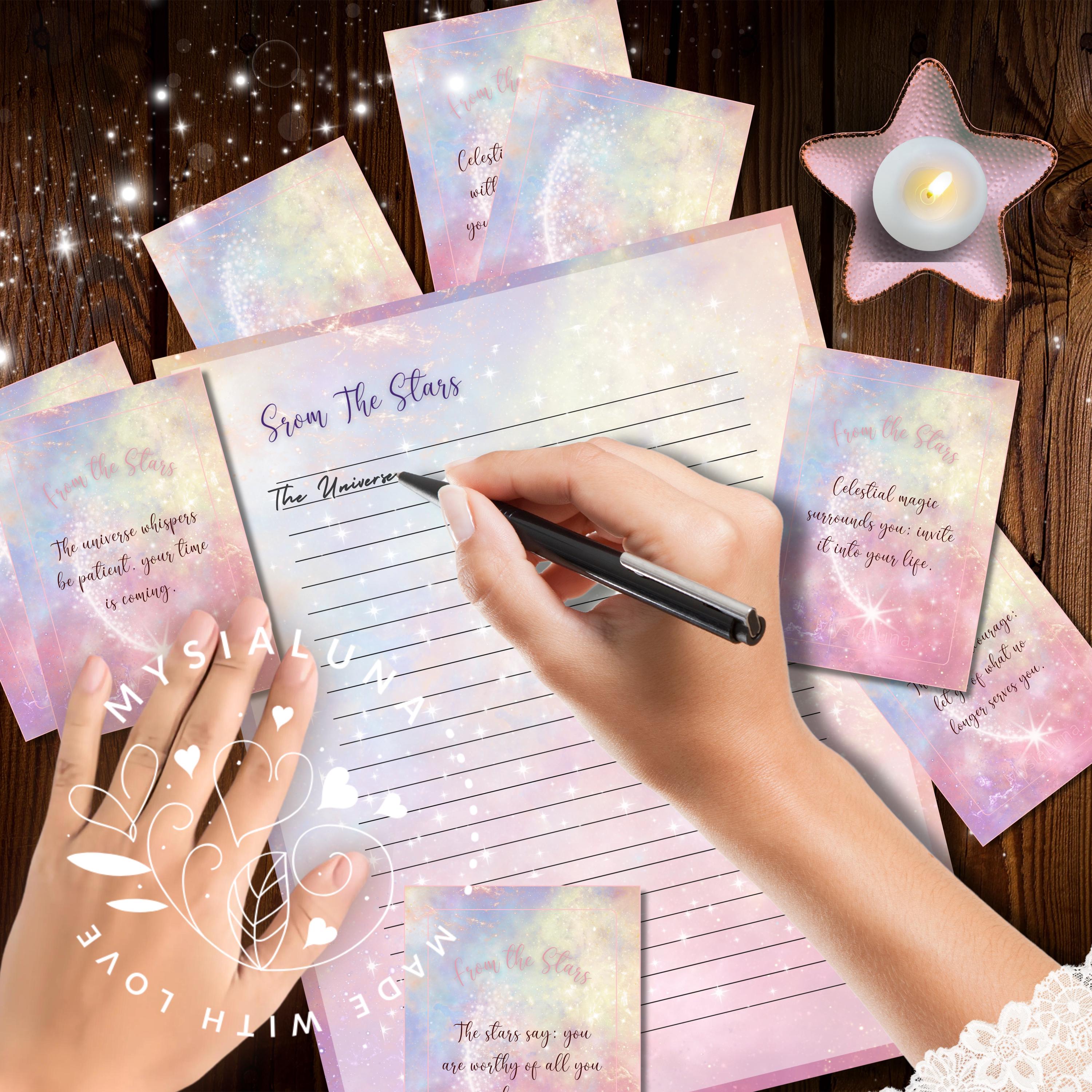 40 From the Stars Oracle Cards | Positive Prophecies Double-sided Card ...