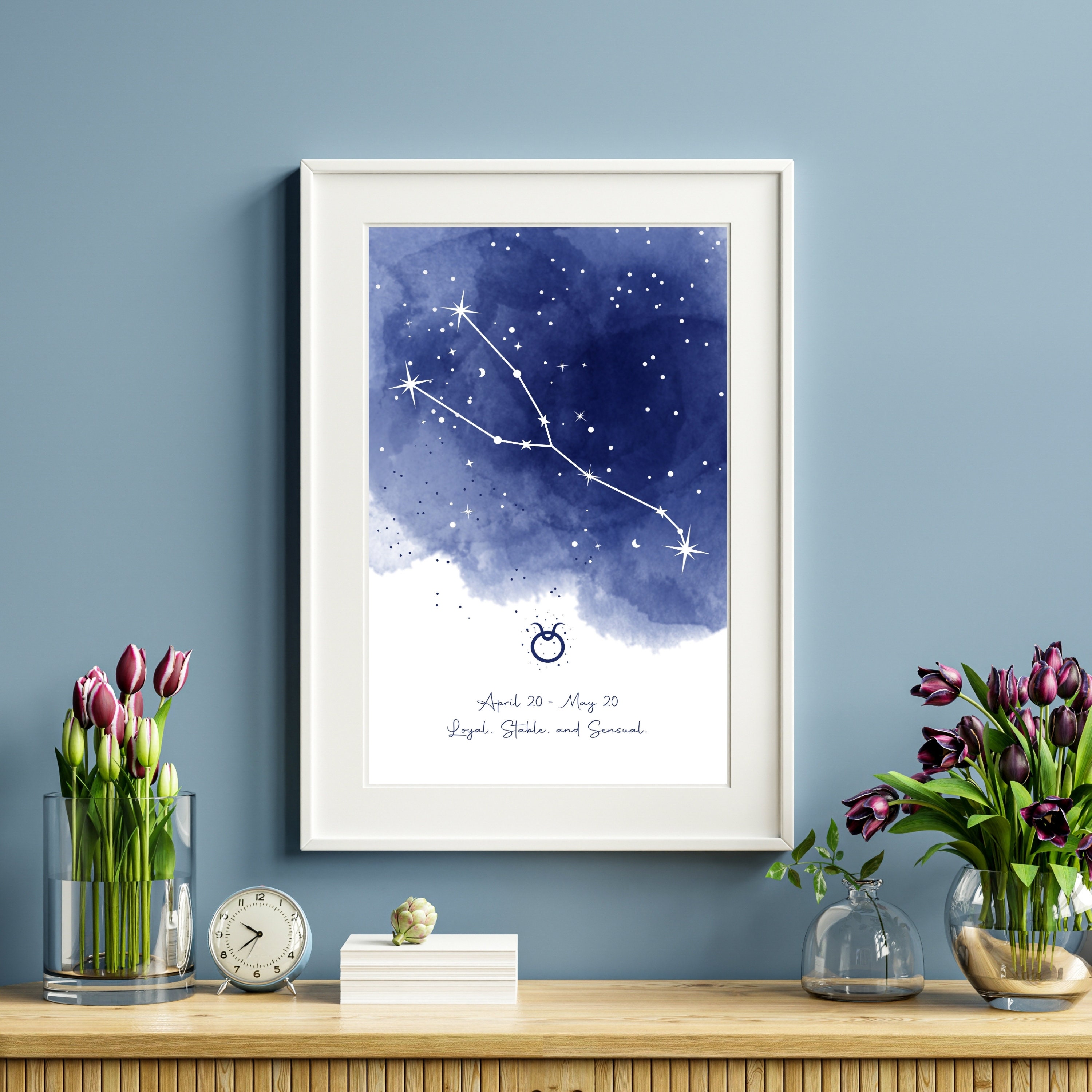 Taurus Constellation, Astrology Printable, Printable Wall Art, Taurus ...