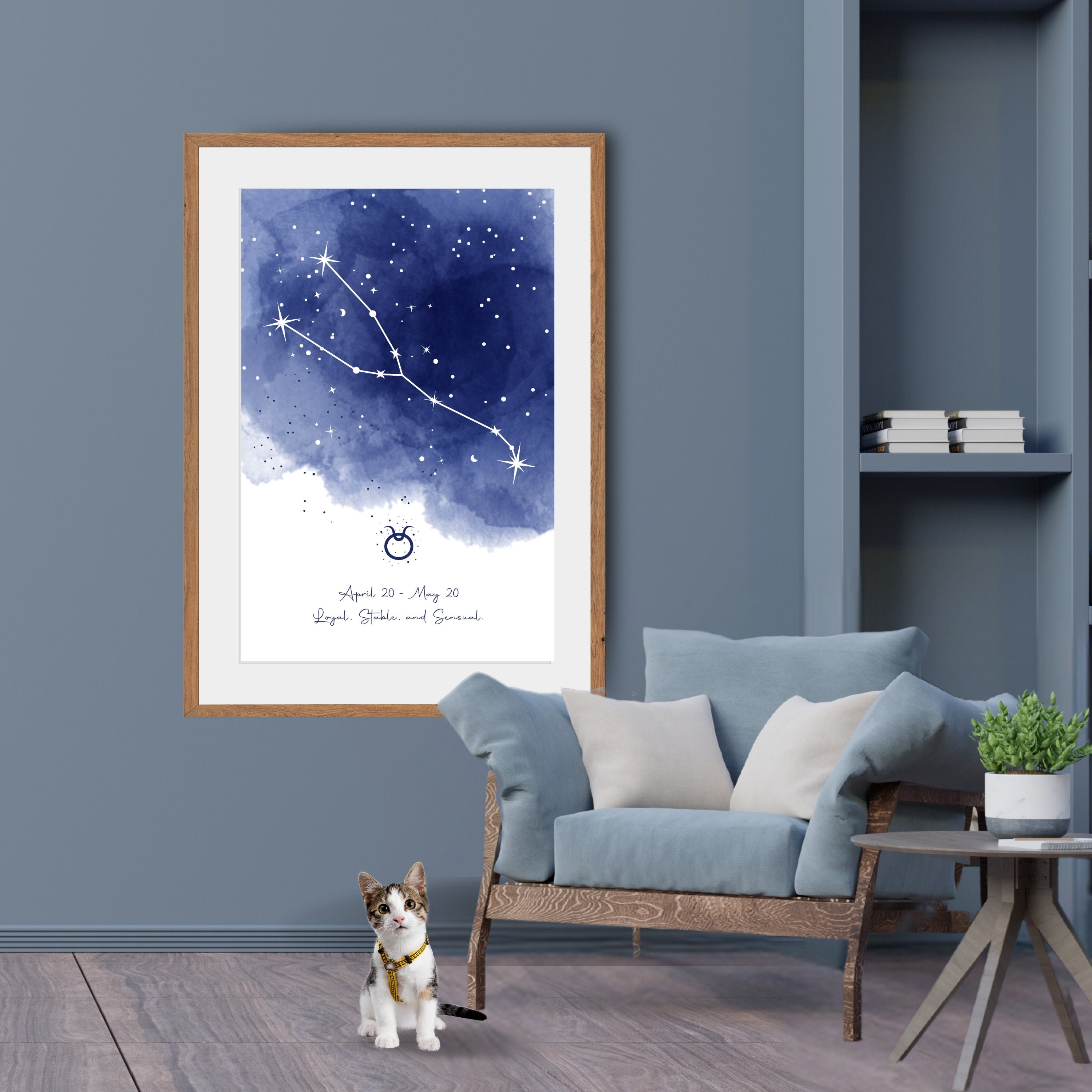 Taurus Constellation, Astrology Printable, Printable Wall Art, Taurus ...