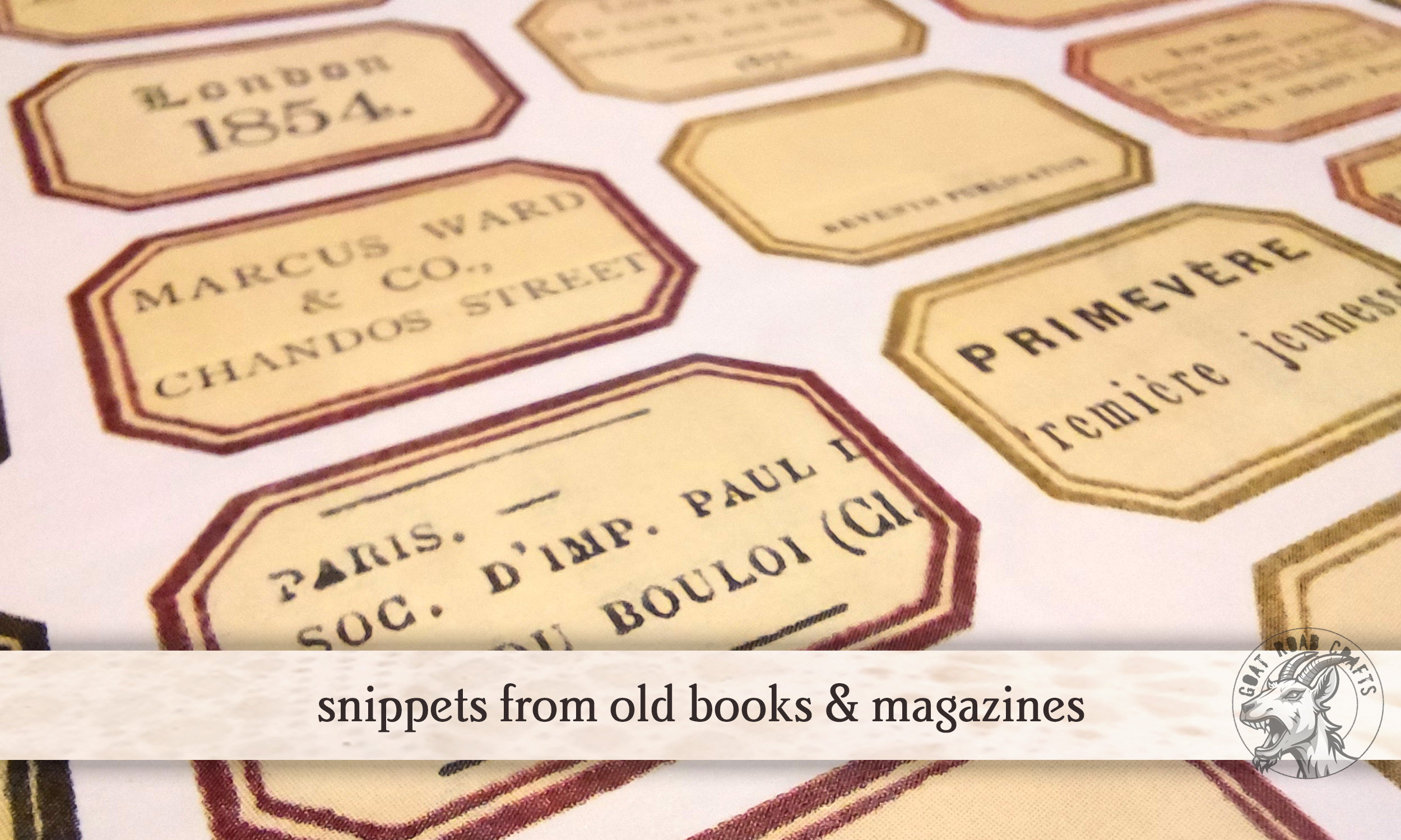 Vintage Faded Labels. Ephemera for Junk Journals. Digital Download ...