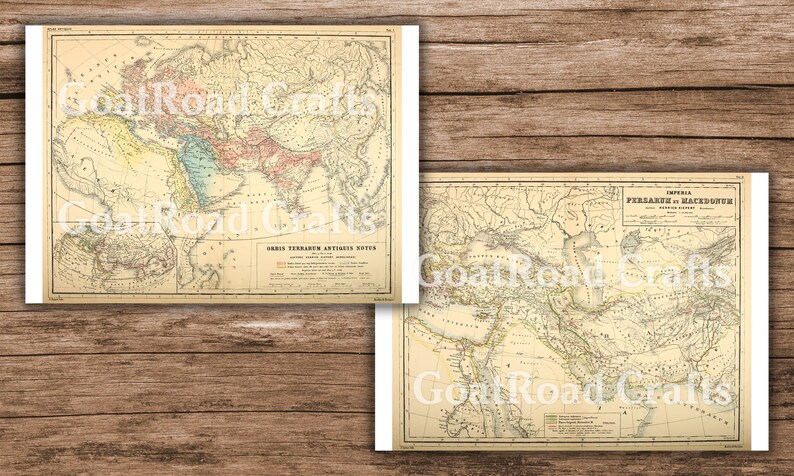 Antique Maps - Printable Papers for Junk Journals, Digital Download ...