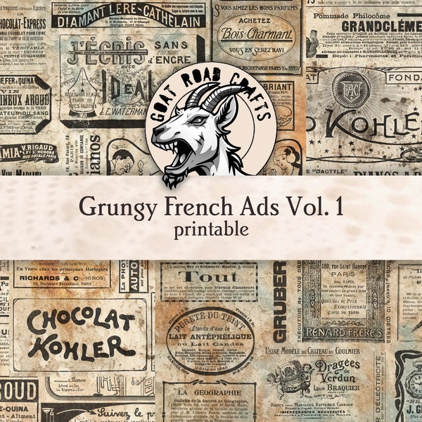 Vintage French Ads - Etsy