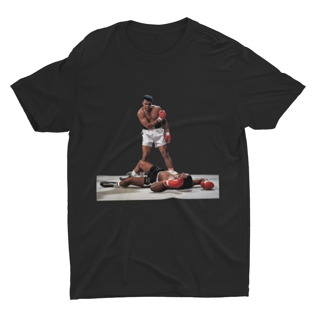 ICONIC Muhammad Ali T Shirt Ali KO Sonny Liston Boxing T Shirt Cassius ...