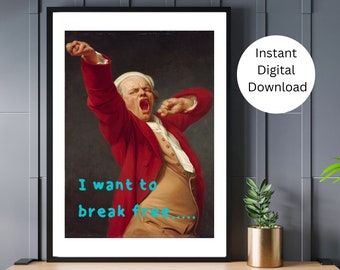 I Want to Break Free Poster - Etsy