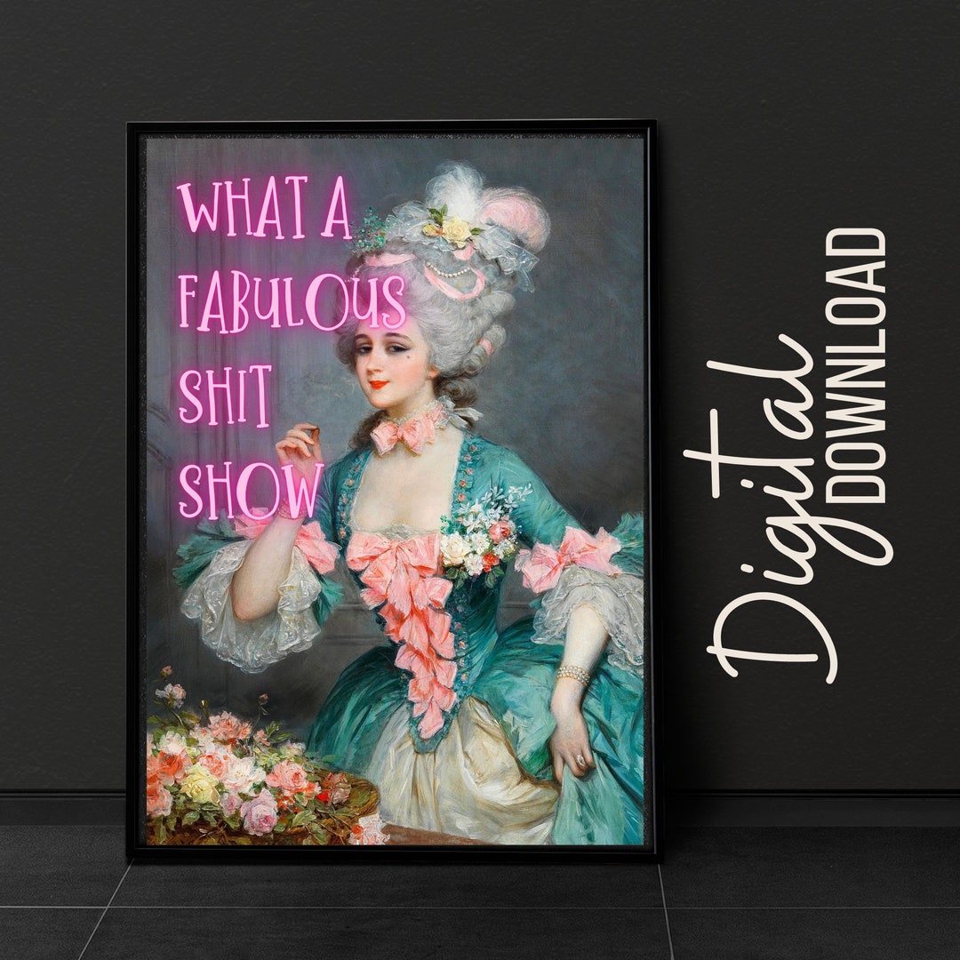 Pink, Shit Show Quote, Altered Art, Digital Download, Printable Art ...