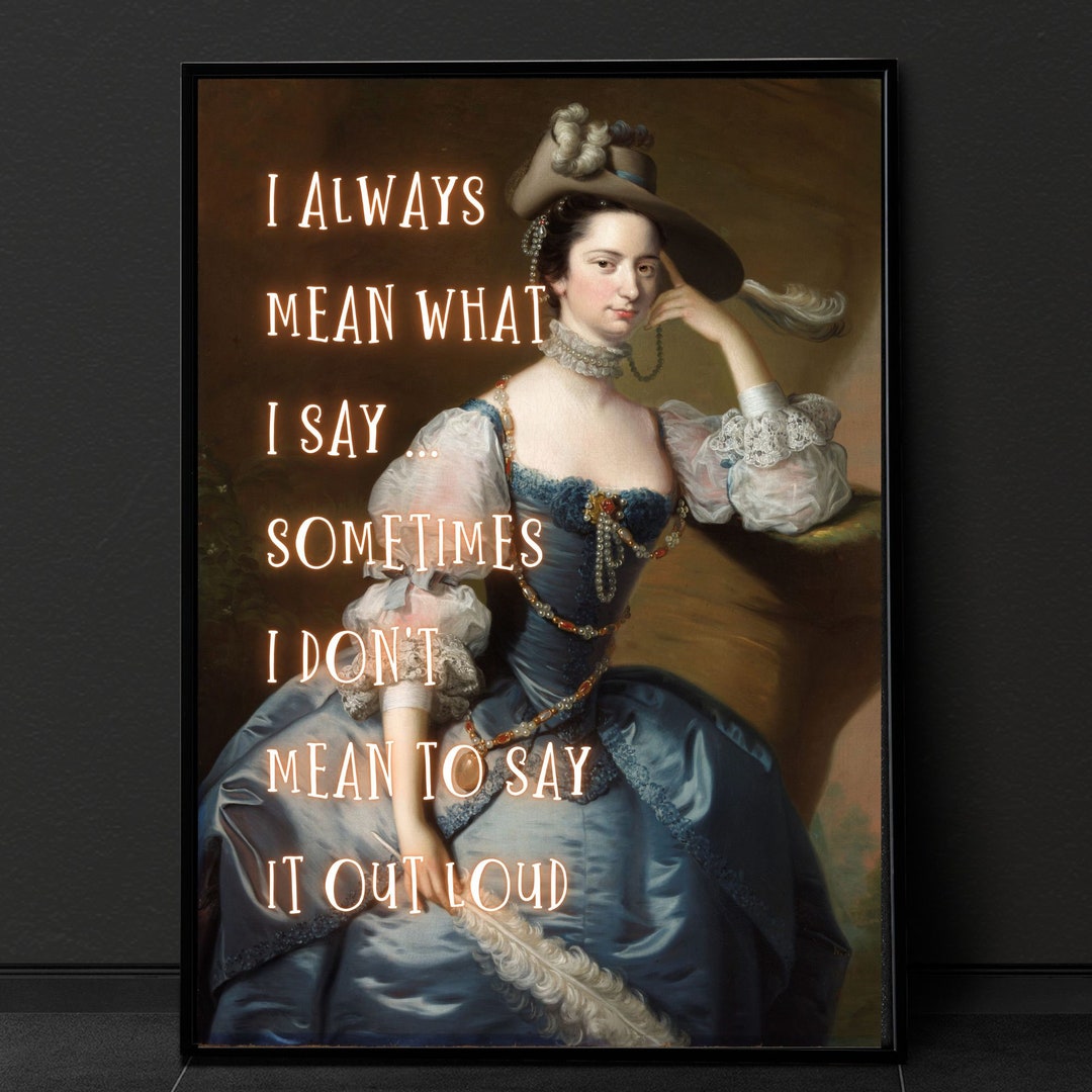 Sassy Quote, Art Print, Altered Art, Alter Art, Portrait, Eclectic ...