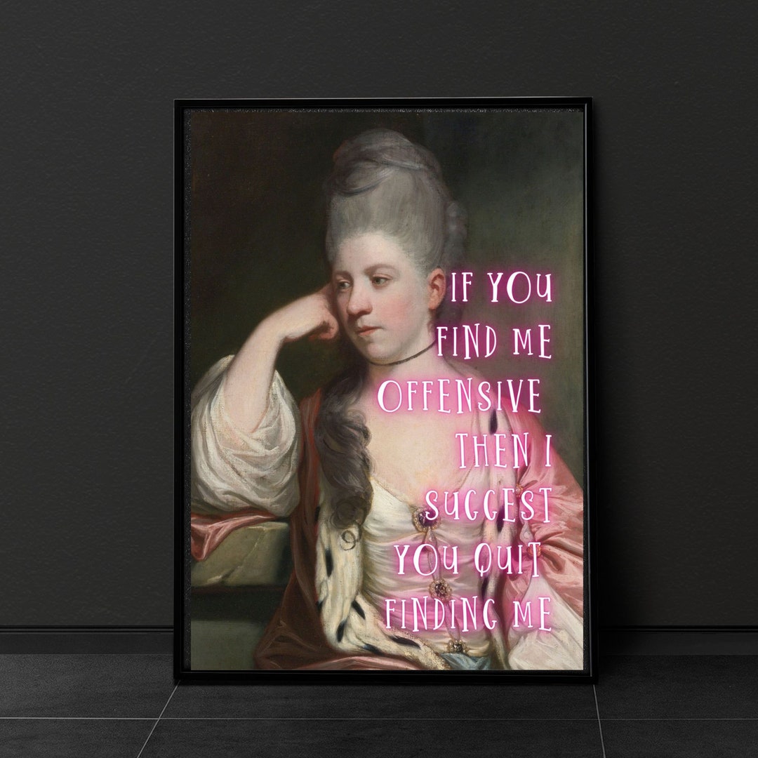 Sassy Quote, Alter Art, Vintage Print, Victorian Wall Quote, Portrait ...