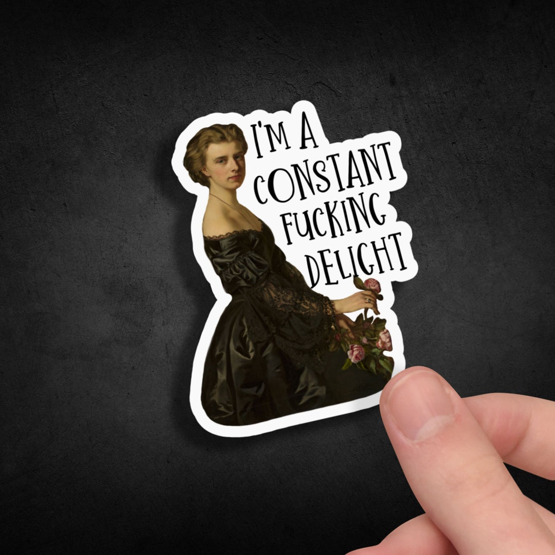 Im A Constant Fking Delight Altered Art Sticker Laptop Stickers ...