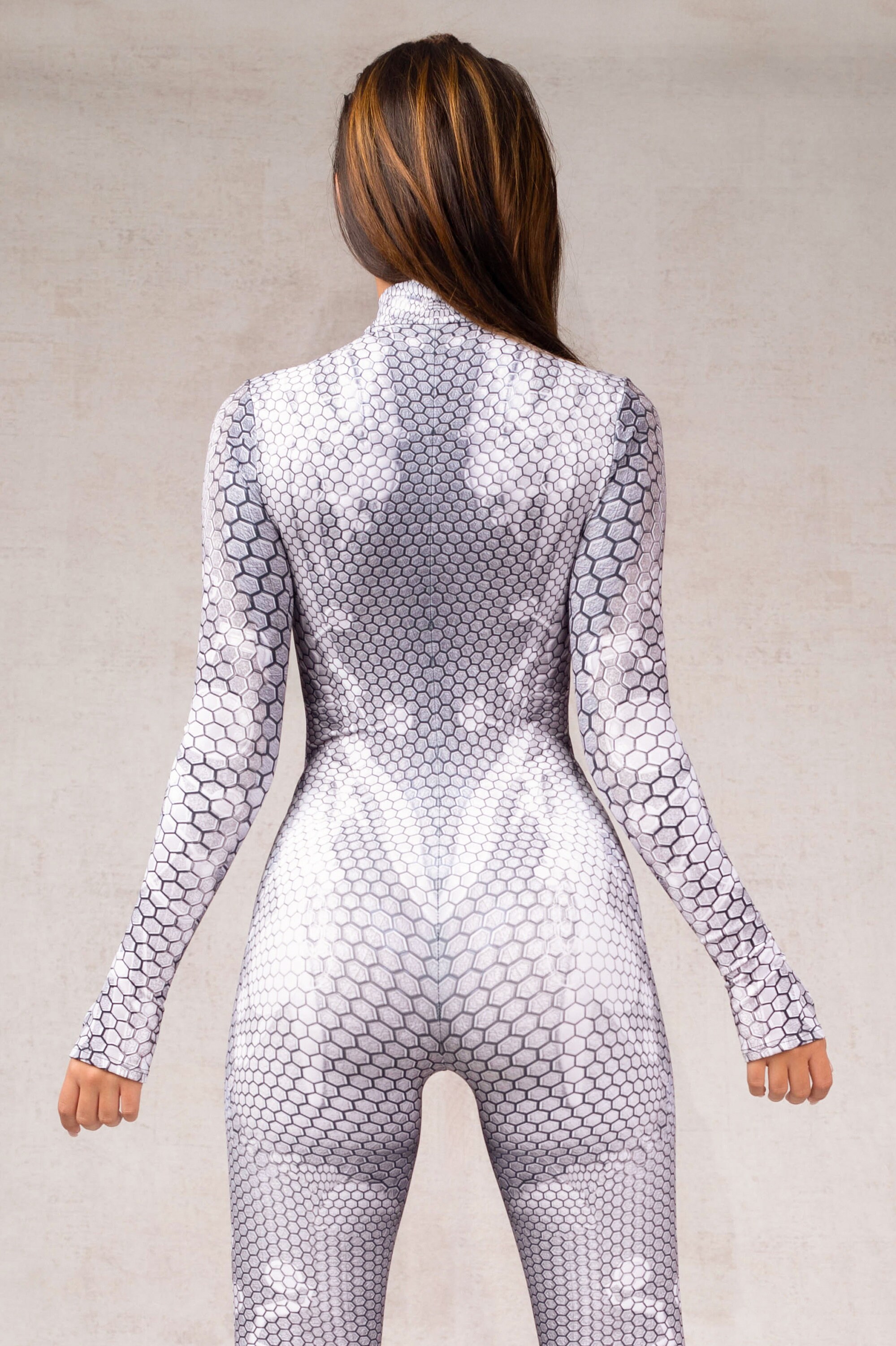 Silver Mermaid Costume Women, Droid Bodysuit, Rave Bodysuit, Festival ...