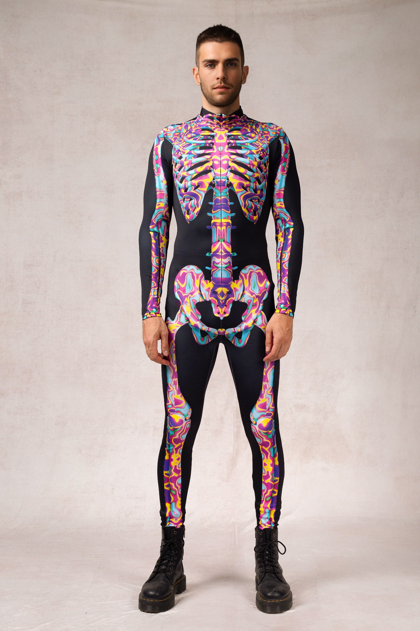 Skeleton Costume Mens Skeleton Costume Halloween Costume - Etsy