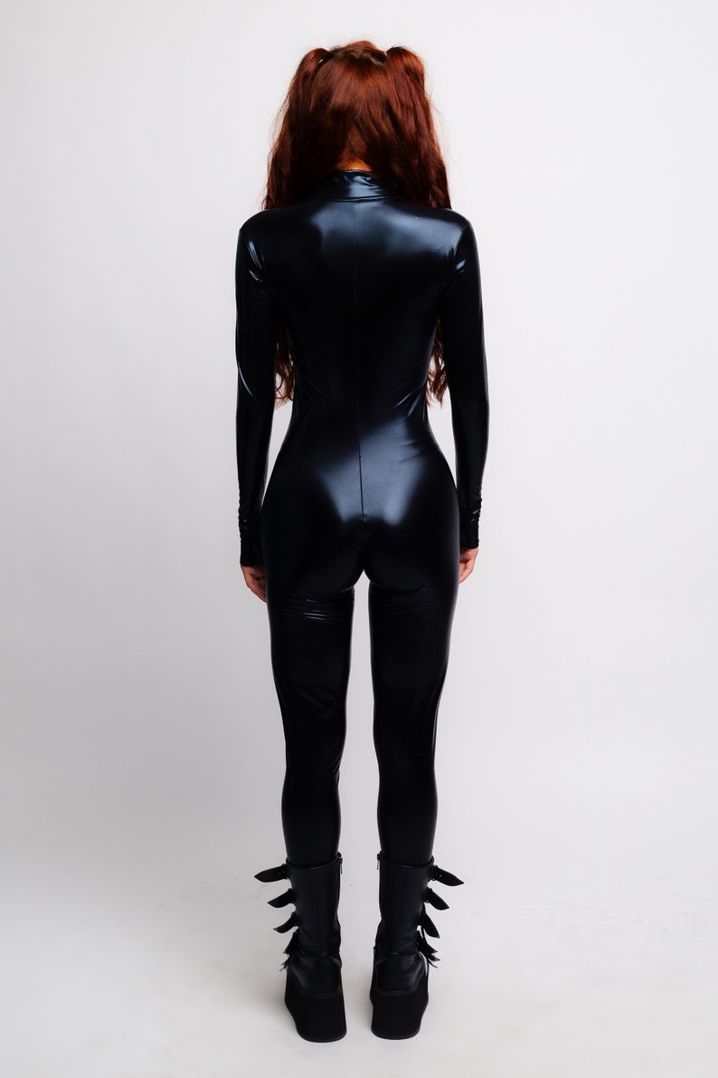 Rave Woman Black Leather Costume, Woman Costume, Festival Costume, Rave ...