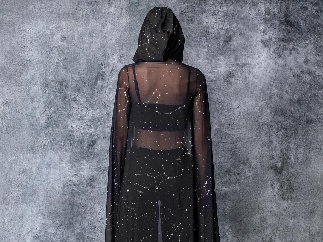 Mesh Cloak, Halloween Mantle Woman, Women Mesh Cloak, Halloween Costume ...