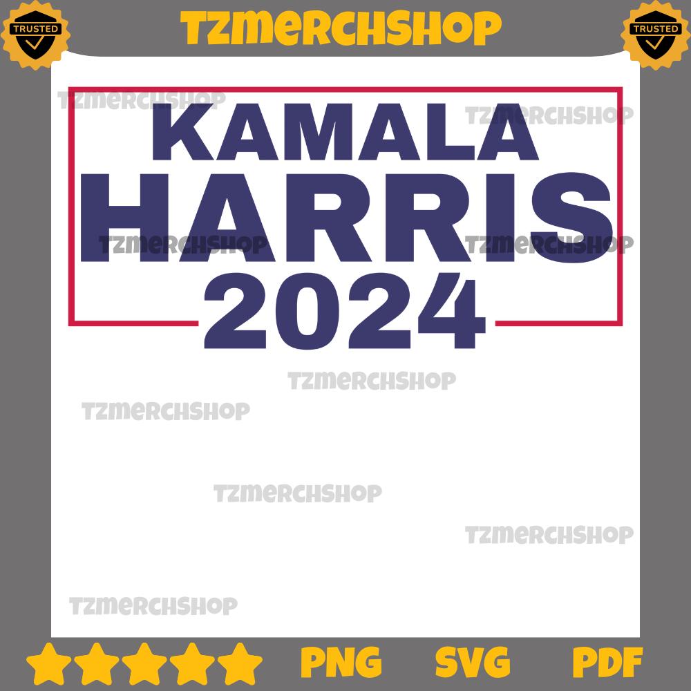 Kamala Harris 2024 Svg, Kamala Harris for President Png Svg , Kamala ...