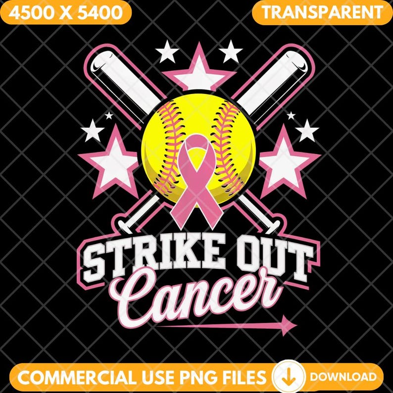 Baseball Strike Out Png Breast Cancer Png Cancer Awareness Pink Ribbon ...