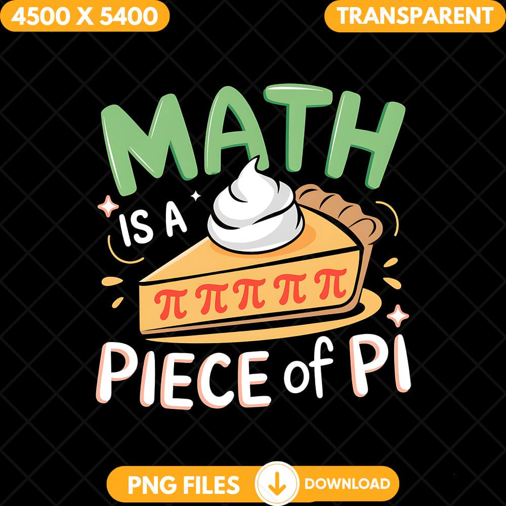 Math is A Piece of Pi Png, Math Humor Design, Digital Download, Funny ...