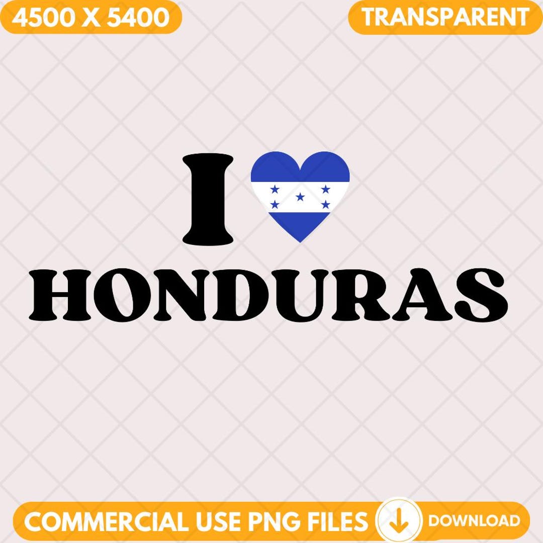 I Love Honduras Heart Png, Honduras Vacation Png, Family Trip Png ...