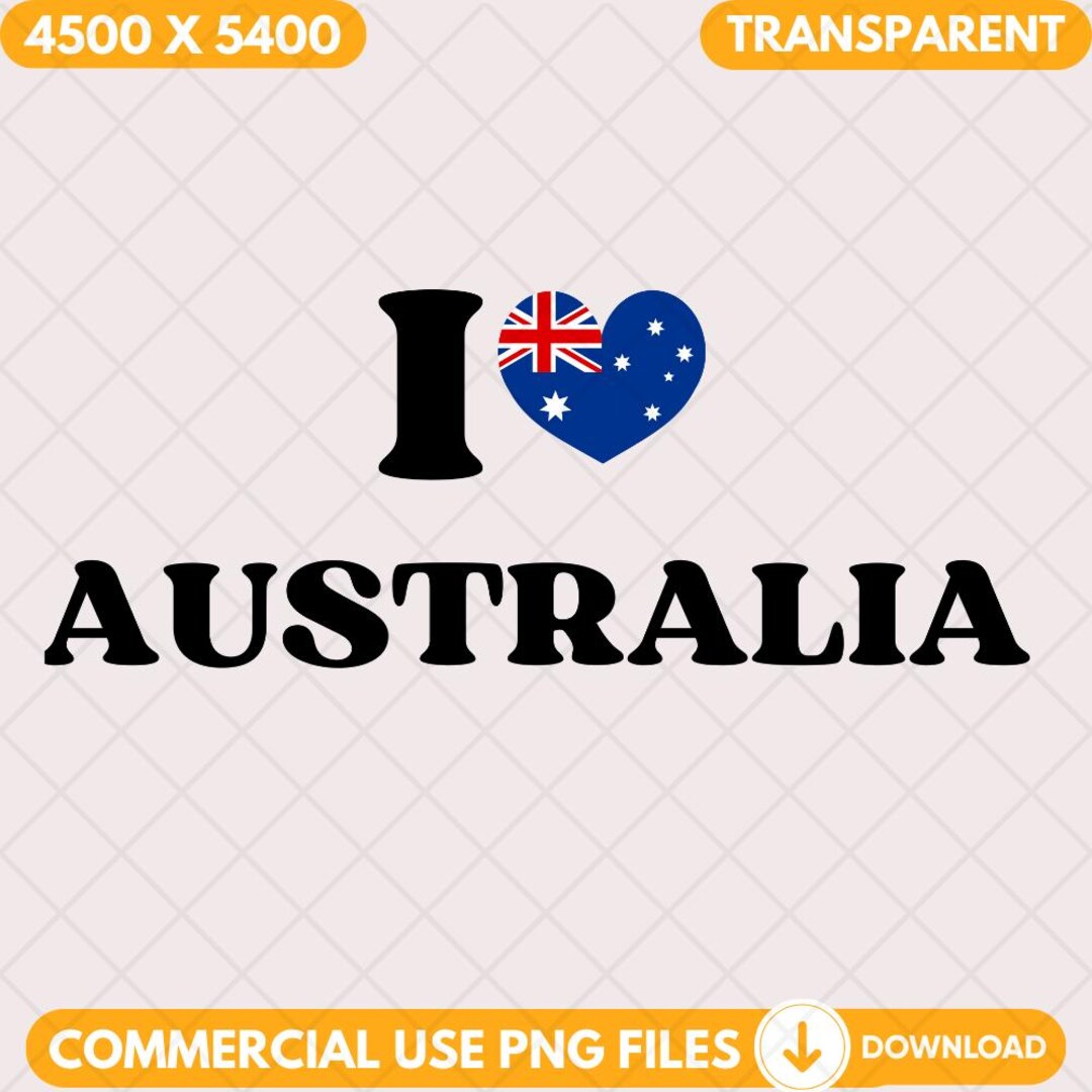 I Love Australia Heart Png, Australia Vacation, Family Trip, Honeymoon ...