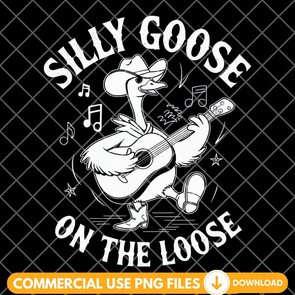 Silly Goose on the Loose Png Funny Goose Geese Sarcastic Vintage Funny ...