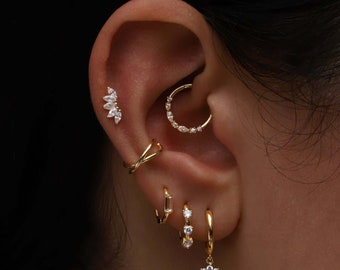 Diamond Daith Earring - Etsy