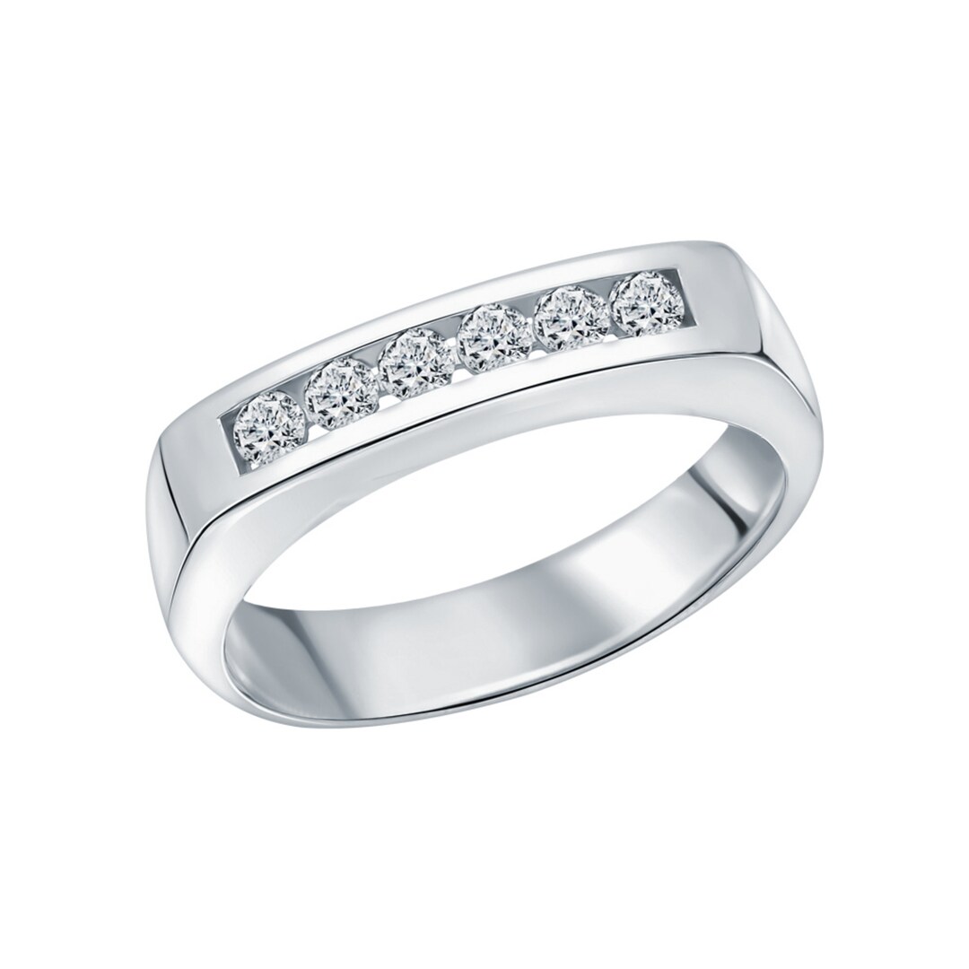 Six Stone Diamond Ring, Engagement Ring, Promise Anniversary Band in ...