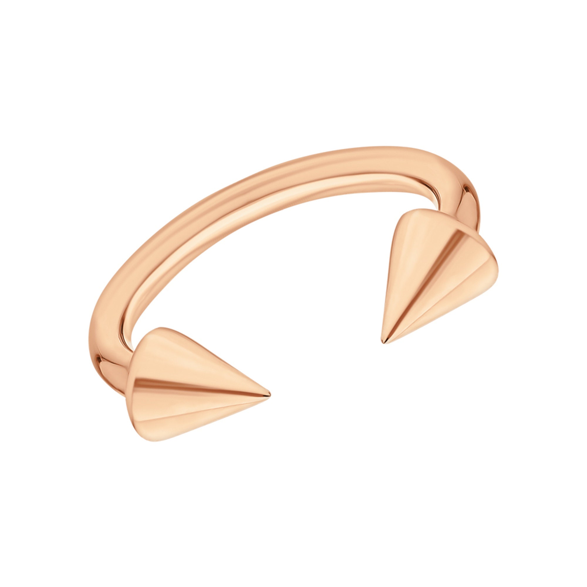 14k Solid Gold Doule Arrow Boho Ring, Sideways Spike Arrow Ring ...