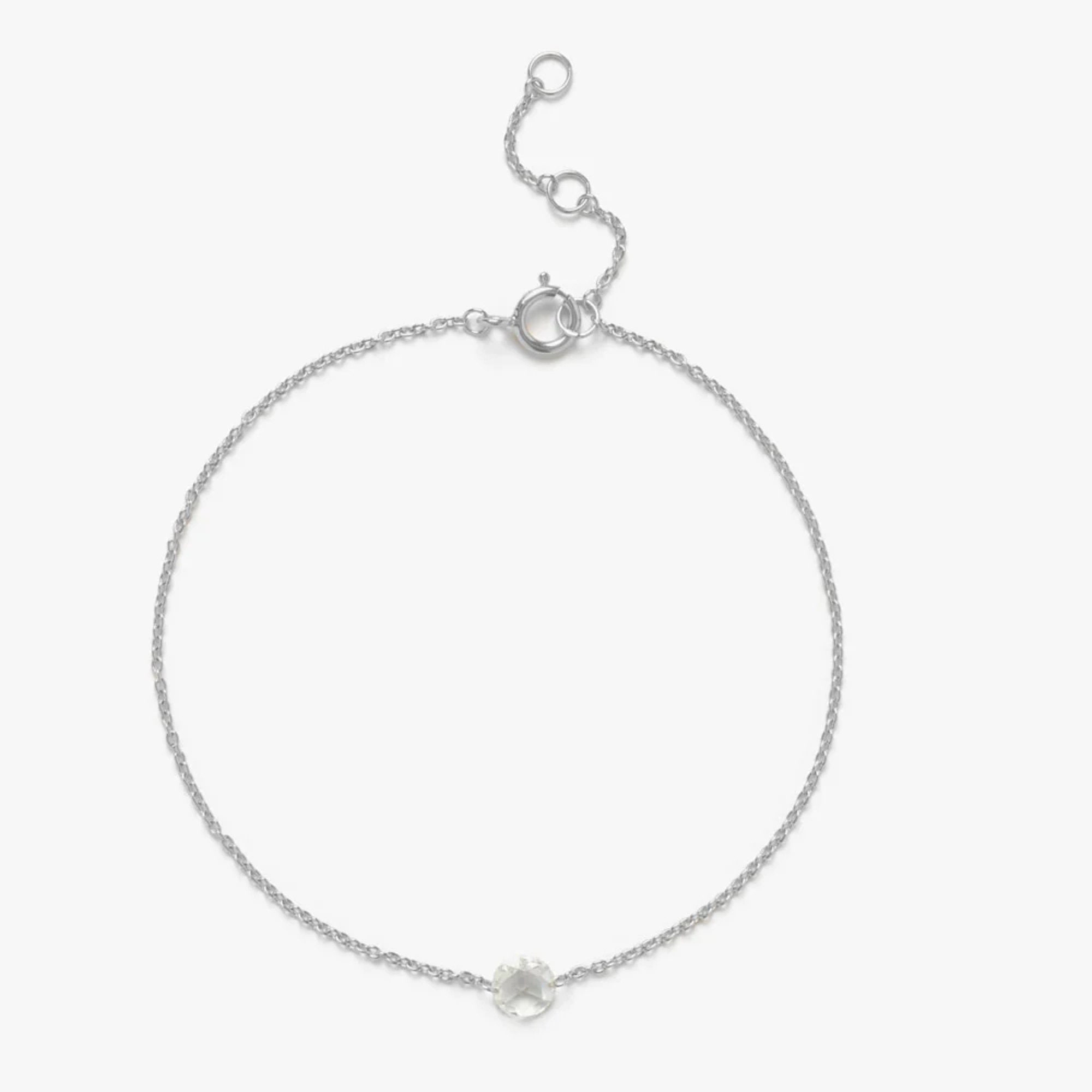6 Mm Floating Diamond Bracelet, 14k Gold Diamond Bracelet, Rose Cut ...