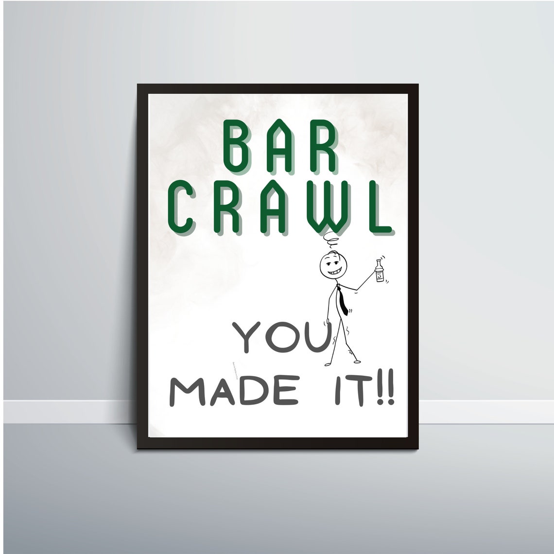 Printable Bar Crawl Sign, Pub Bar Sign, Stagger Drunksign Digital ...