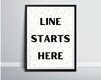Line Starts Here - Etsy