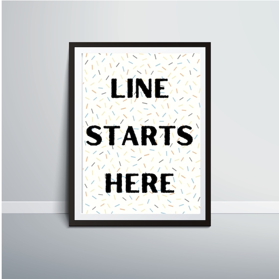Printable Line Starts Here Sign Line Begin Sign Form Line - Etsy Hong Kong